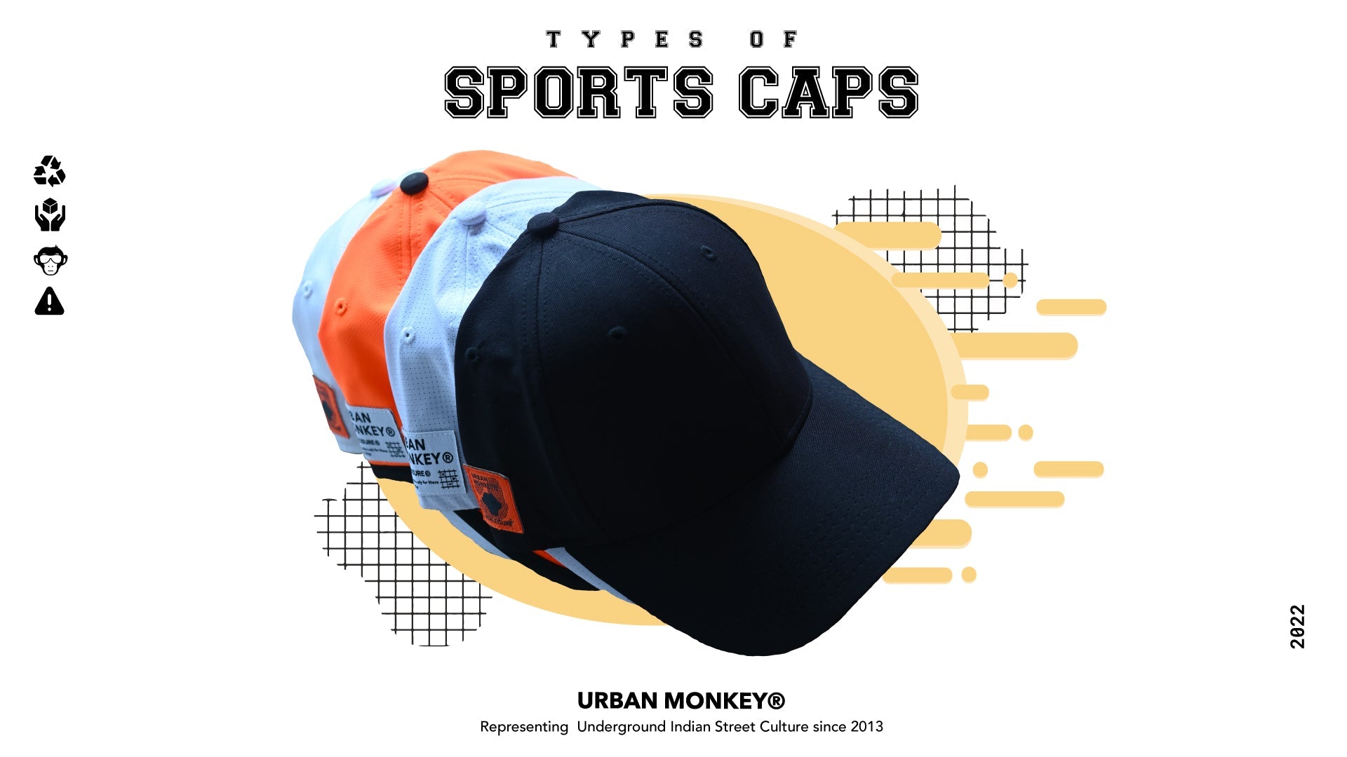 Types of Sports Cap - Urban Monkey – Urban Monkey®