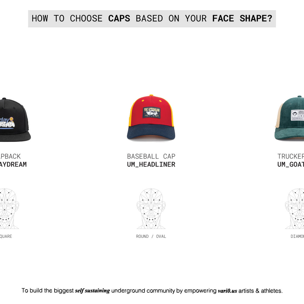 How To Choose Caps For Different Face Shapes? – Urban Monkey®