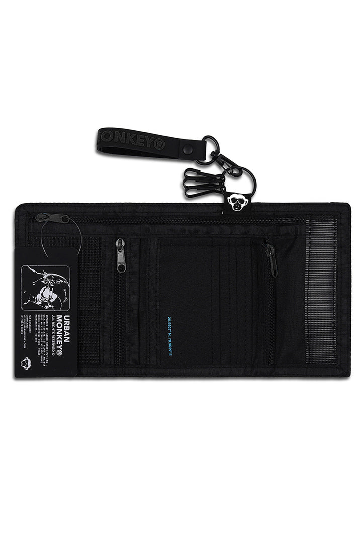 Buy Black & Blue Trifold Wallet 012 Online – Urban Monkey®