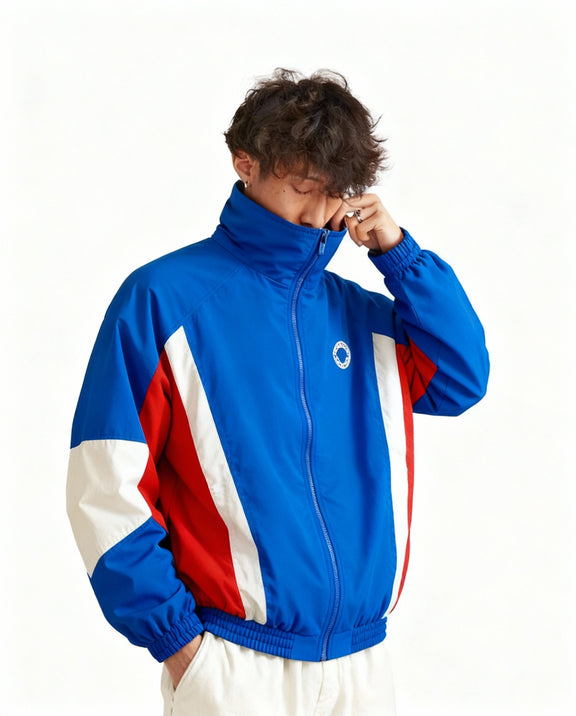 Vintage 80’s Track Jacket Blue – Retro Nylon Track Jacket | Urban ...