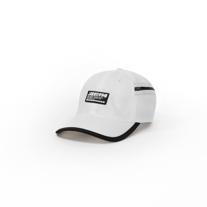 Foldable Outdoor Cap White with Zip Pocket and Reflective Brim | Urban ...