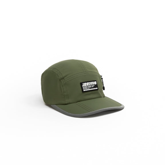 Foldable Outdoor Cap with Pocket – Olive Green Nylon Dad Cap | Urban ...