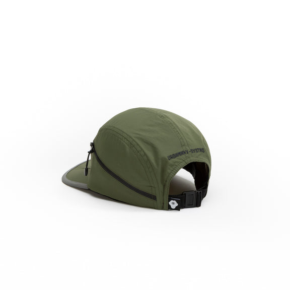 Foldable Outdoor Cap with Pocket – Olive Green Nylon Dad Cap | Urban ...