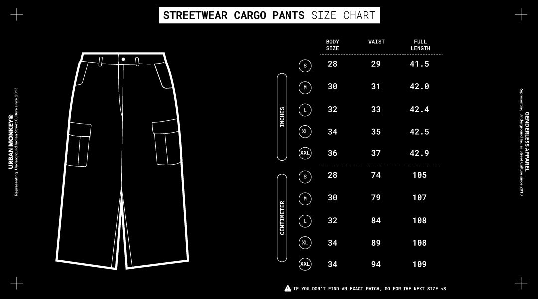 Buy Streetwear Cargo Pants // 002 Online – Urban Monkey®