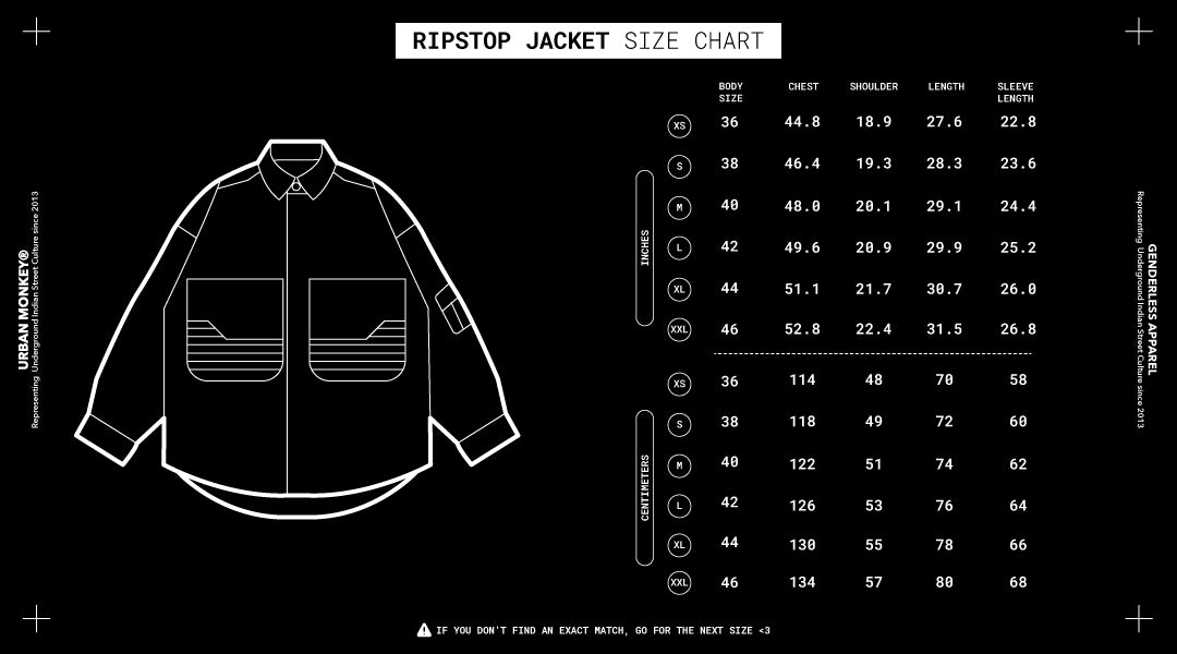 Buy Ripstop Black Shacket Online – Urban Monkey®