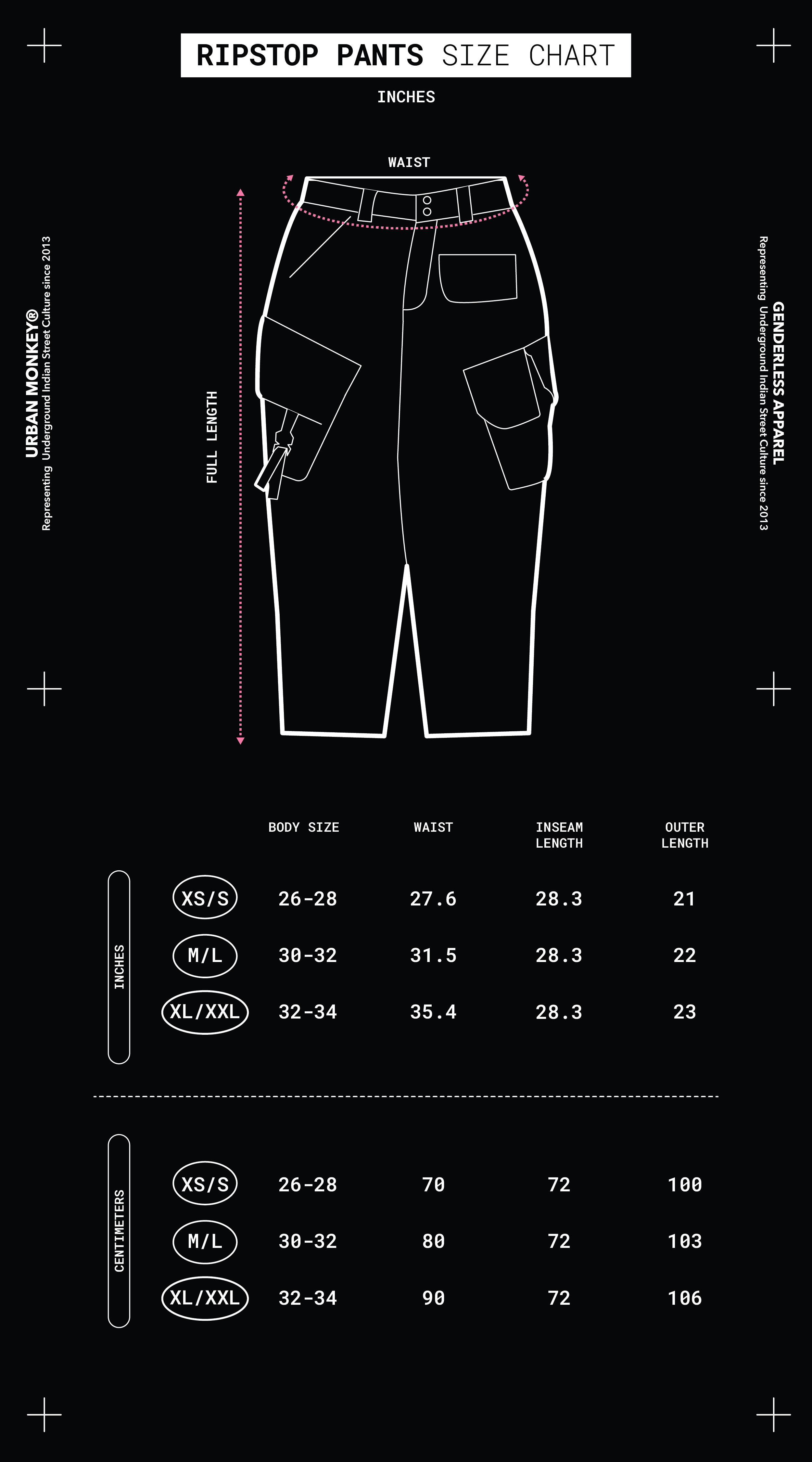 Buy Ripstop Black Cargo Pants Online – Urban Monkey®