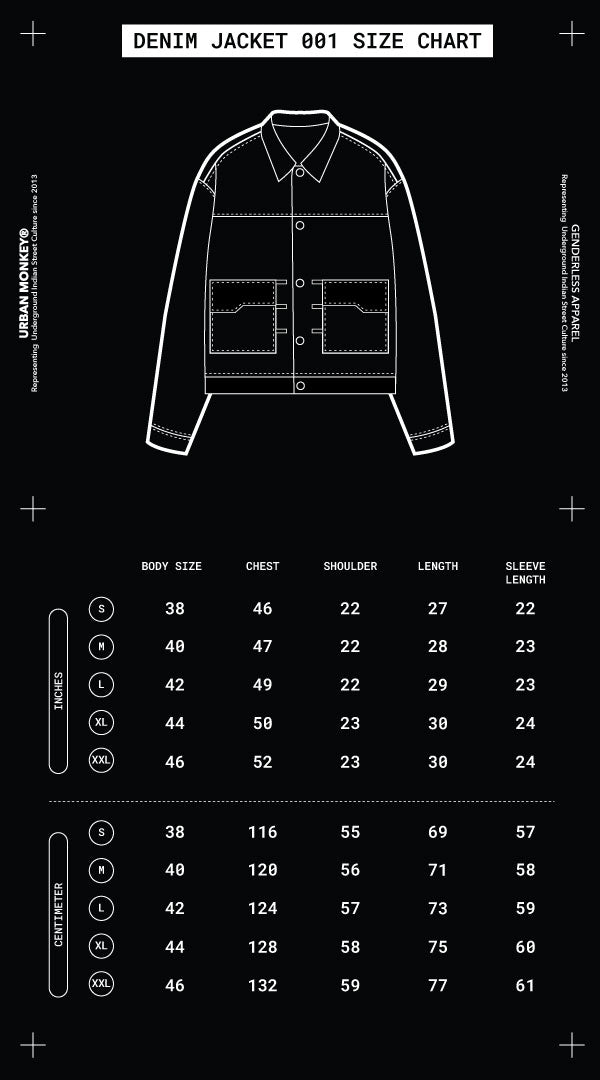 Buy Denim Jacket // 001 Apparel Online – Urban Monkey®