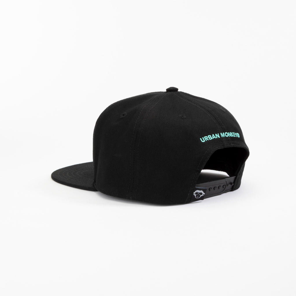 Buy Black Urban Monkey logo Snapback Cap Online – Urban Monkey®