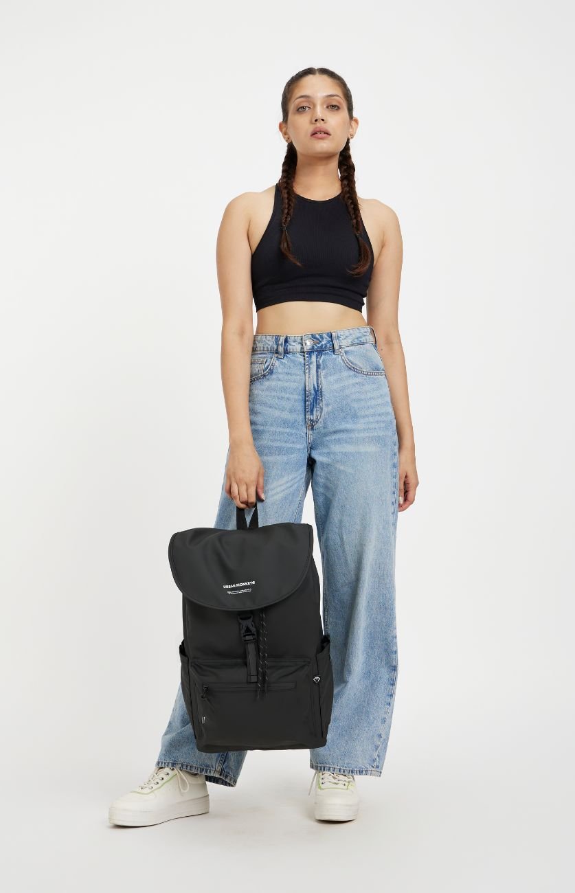 Buy City Rucksack Midnight Black Backpack Online – Urban Monkey®