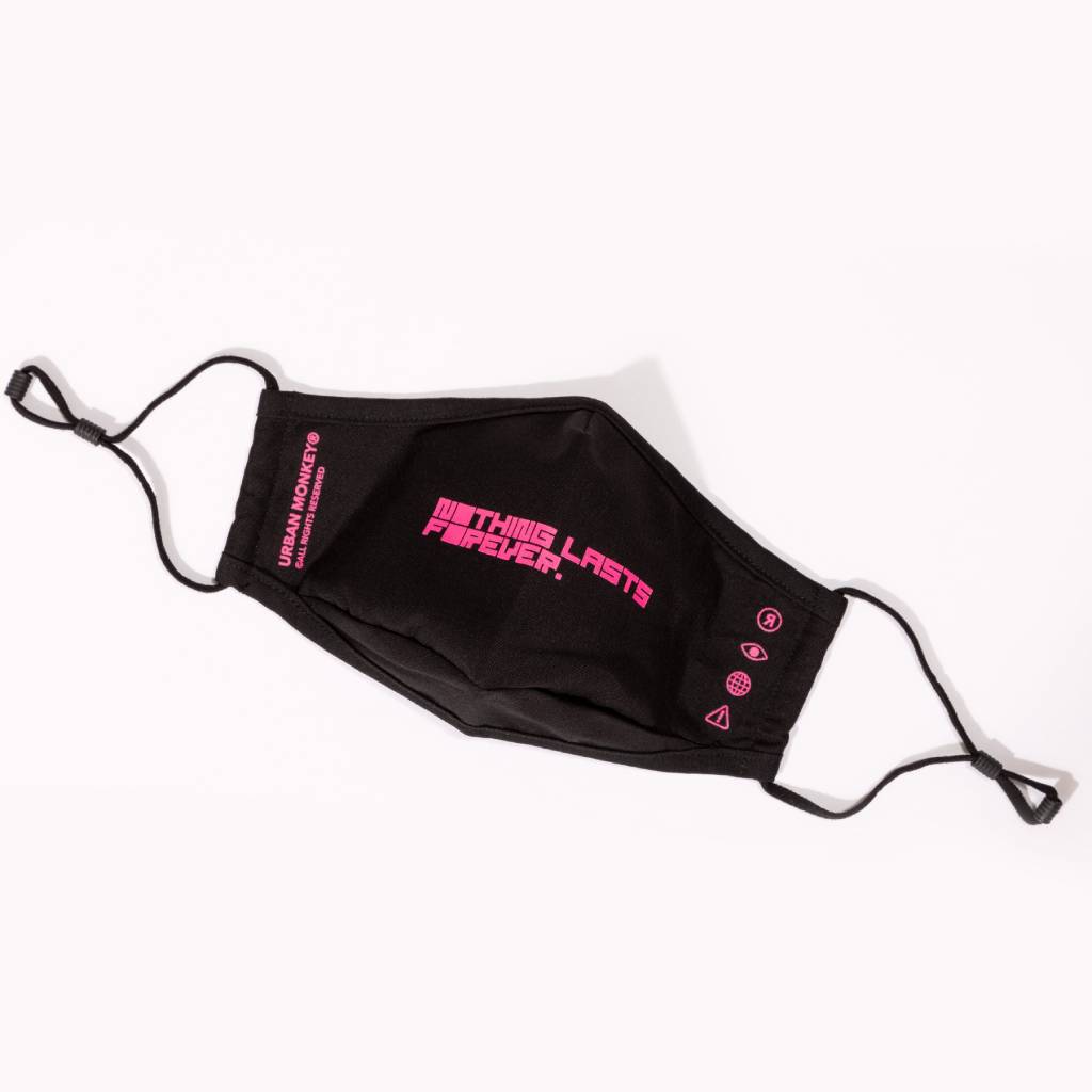 Buy Nothing Lasts Forever Black Unisex Face Mask Online – Urban Monkey®