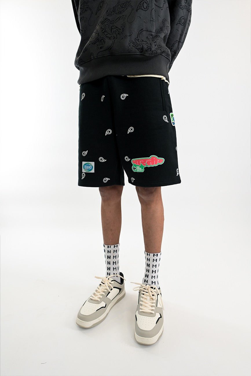 Buy Ethnic Drip Black Shorts online – Urban Monkey®
