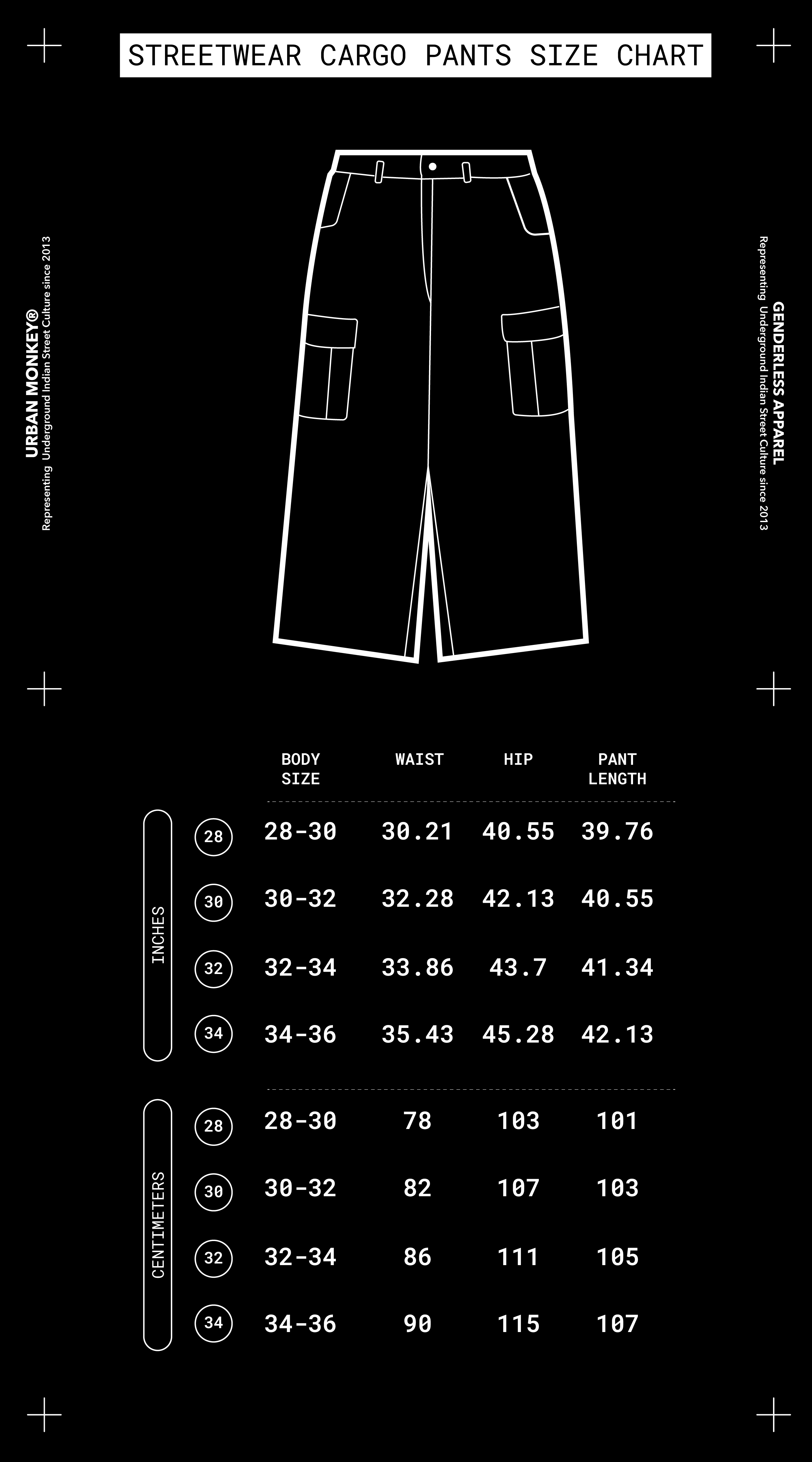 Buy Streetwear Cargo Pants // 001 Online – Urban Monkey®