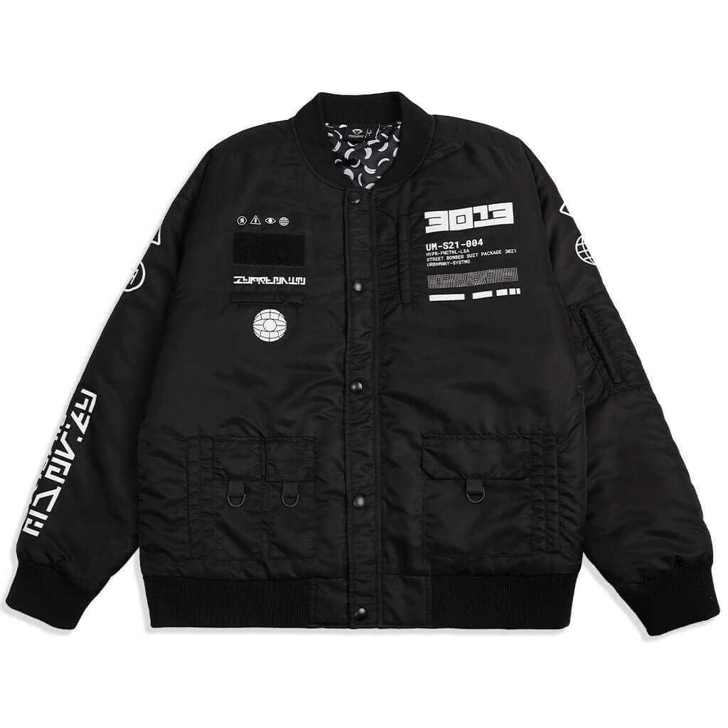 Buy Hypr-Functional Black Bomber Jacket Online – Urban Monkey®