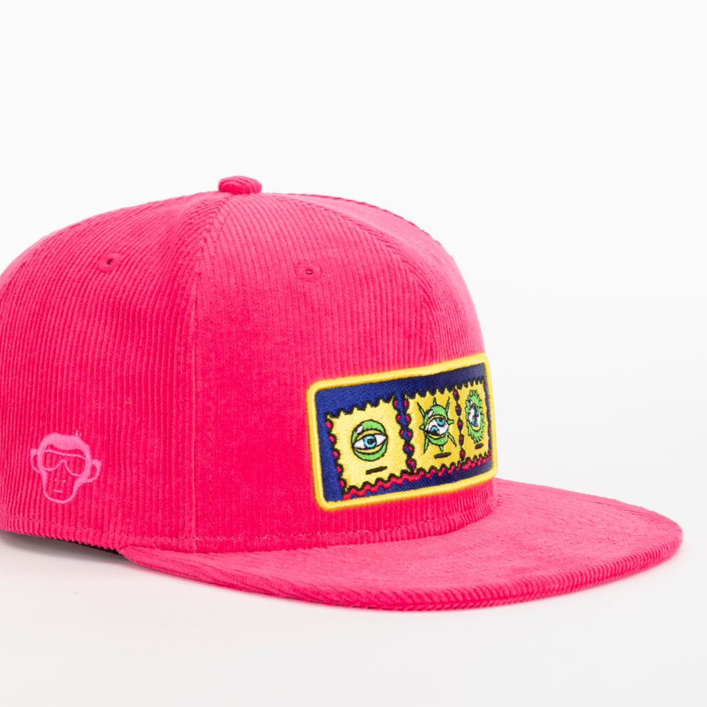 Buy Pink Stamped Snapback Cap Online – Urban Monkey®