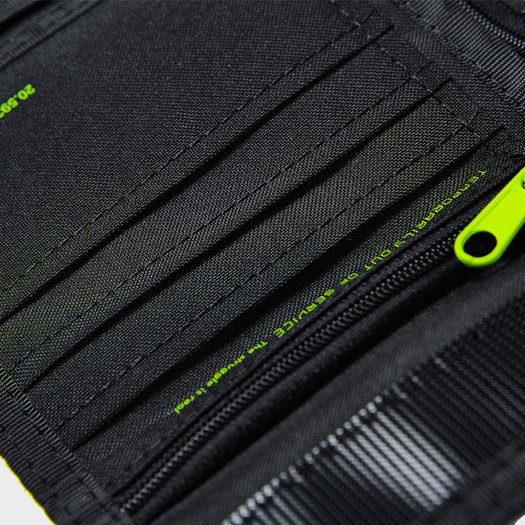 Buy Silver Reflective & Neon Green Trifold Wallet Online – Urban Monkey®