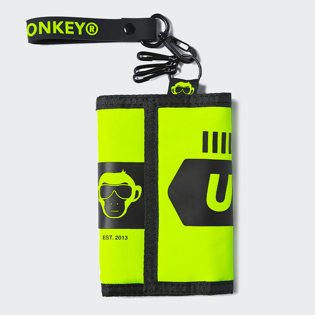 Buy Neon Green & Black Trifold Wallet Online – Urban Monkey®